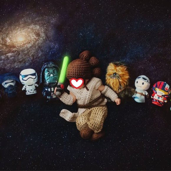Costumes | Baby Rey Star Wars Inspired Costumecrochet Newborn | Poshmark